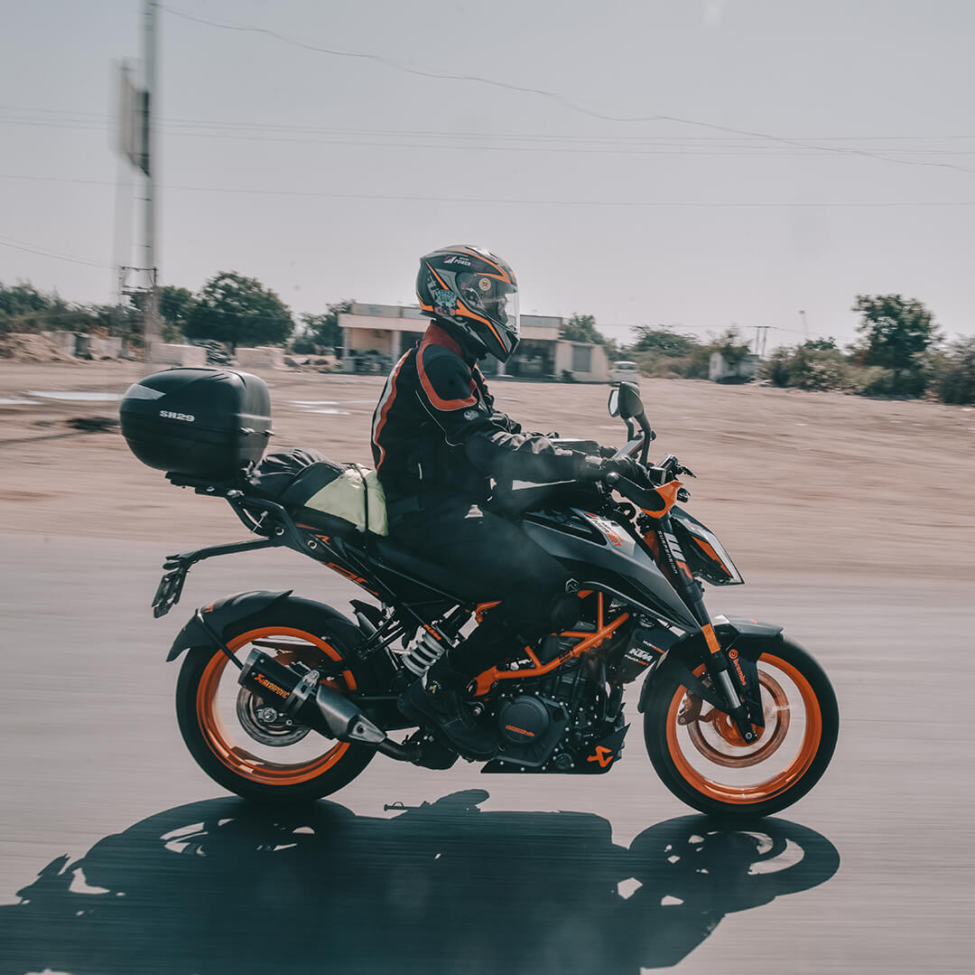 When we rode through the Gir National Park and parked our rides at ...